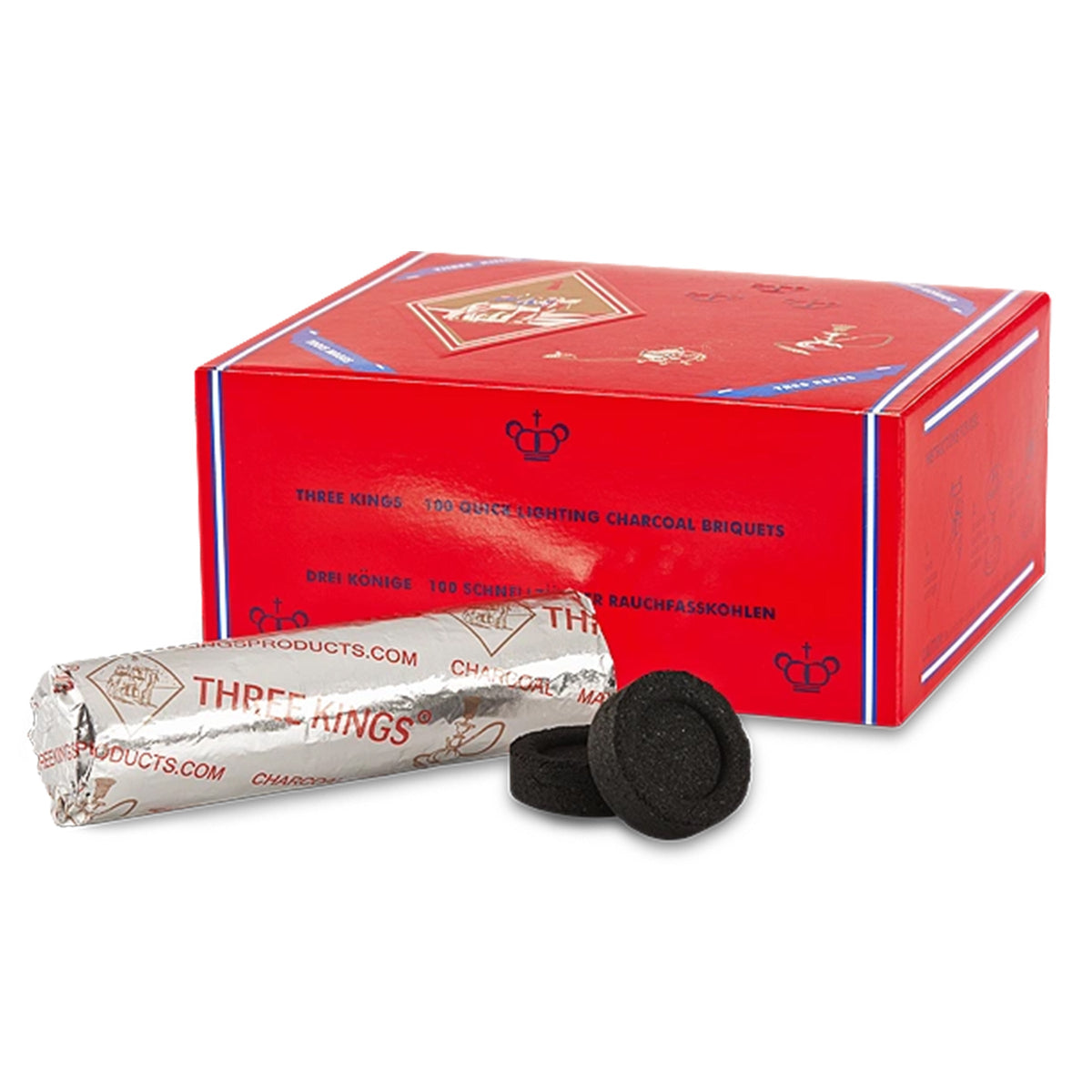 Three Kings Quick Lighting Charcoal Briquets – Exclusive Smokes